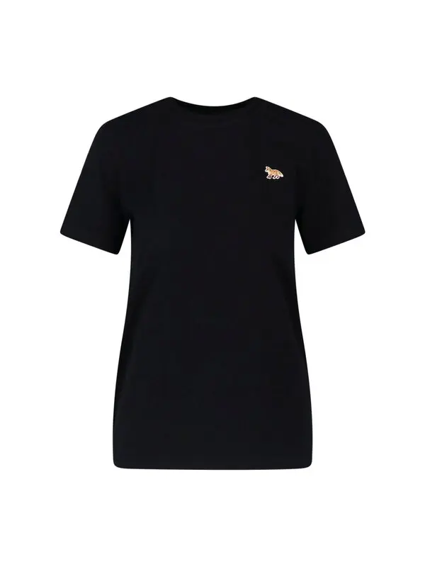 Maison Kitsuné Fox Embroidered Cotton T-shirt