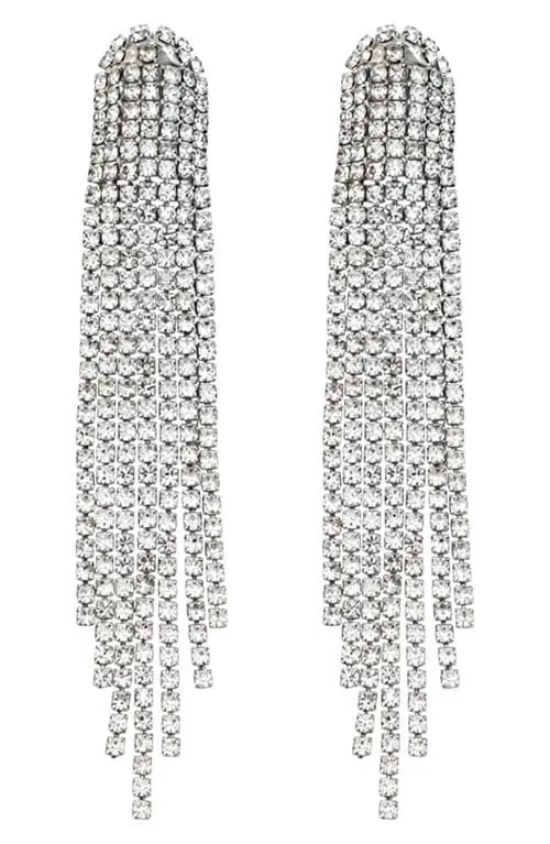 PANACEA Crystal Fringe Drop Earrings