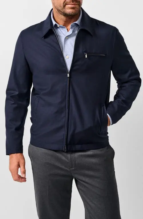 David Donahue Harrington Wool Jacket - Navy
