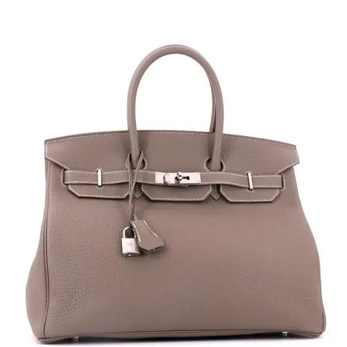 Hermès Birkin Handbag Togo With Palladium Hardware 35 - Grey