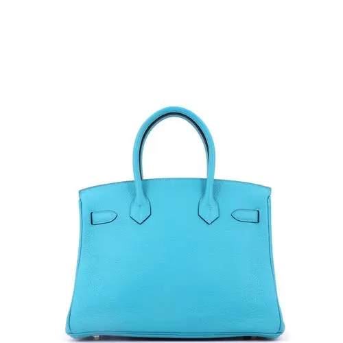 Hermès Birkin Handbag Clemence With Gold Hardware 30