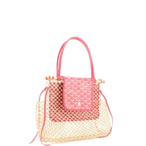 Goyard Aligre Bag Raffia Net With Coated Canvas