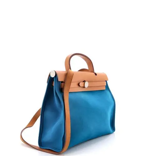 Hermès Herbag Zip Leather And Toile 31