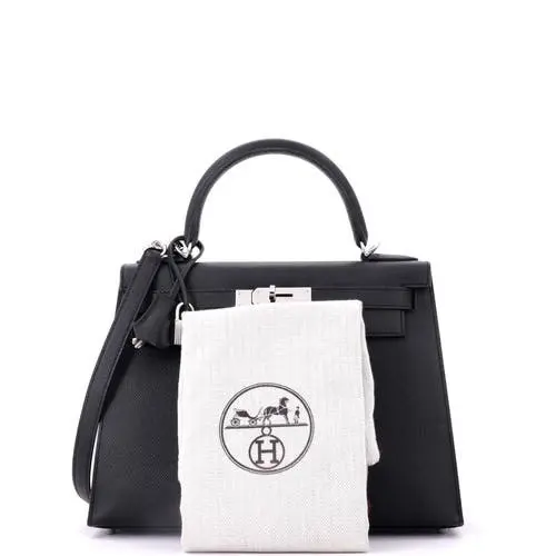 Hermès Kelly Handbag Epsom With Palladium Hardware 28