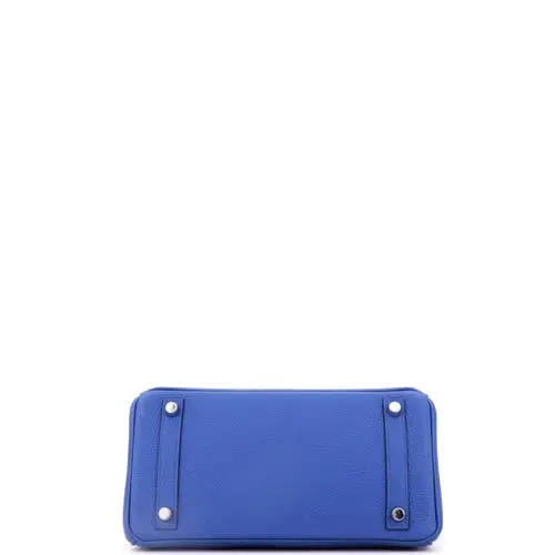 Hermès Birkin Handbag Togo With Palladium Hardware 25 - Blue