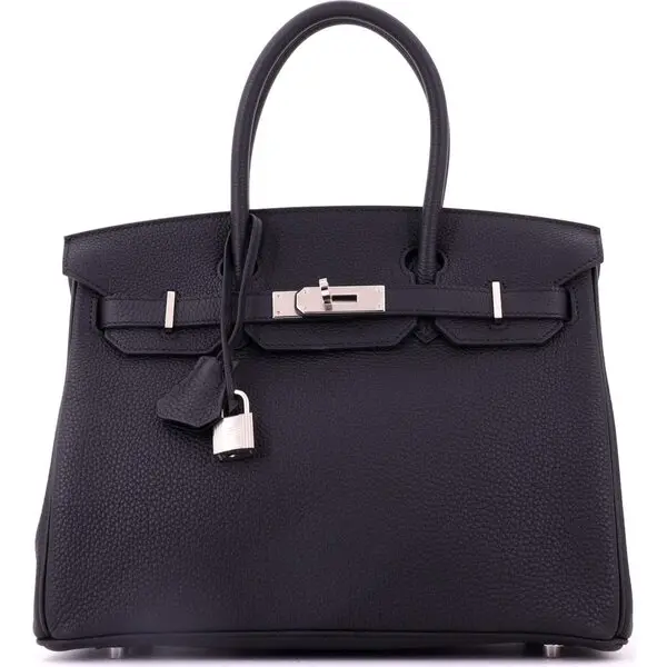 Hermès Birkin Handbag Togo With Palladium Hardware 30 - Black