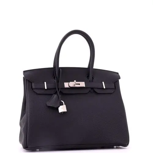 Hermès Birkin Handbag Togo With Palladium Hardware 30 - Black