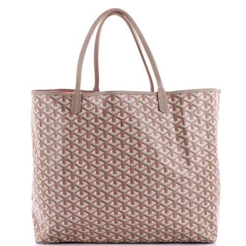 Goyard Saint Louis Tote Claire Voie Coated Canvas Gm - Grey