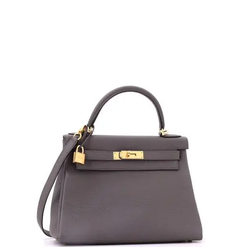 Hermès Kelly Handbag Togo With Gold Hardware 28