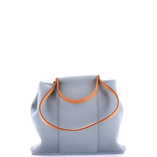 Hermès Cabag Handbag Toile And Leather 32