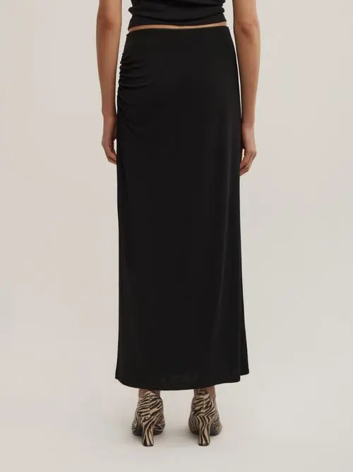 Witchery Side Gather Skirt - Black