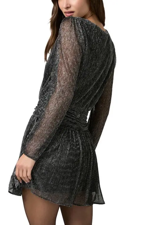 Paige Malina Long Sleeve V-neck Minidress