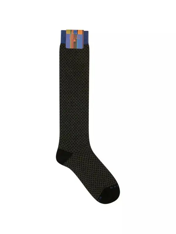 GALLO Micro-patterned Knee-high Socks