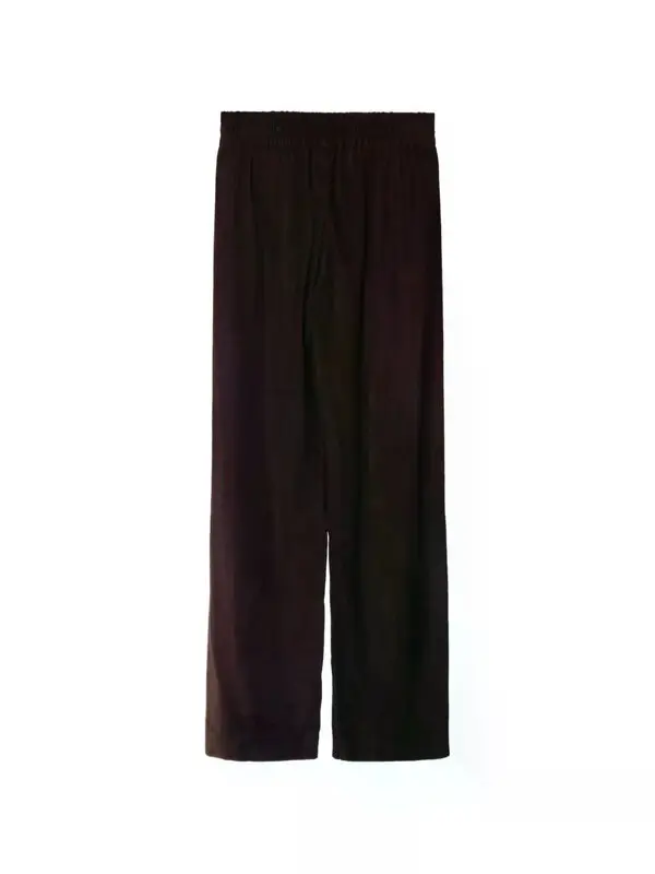 JACOB COHЁN Marianne Elasticated-waistband Suede Trousers