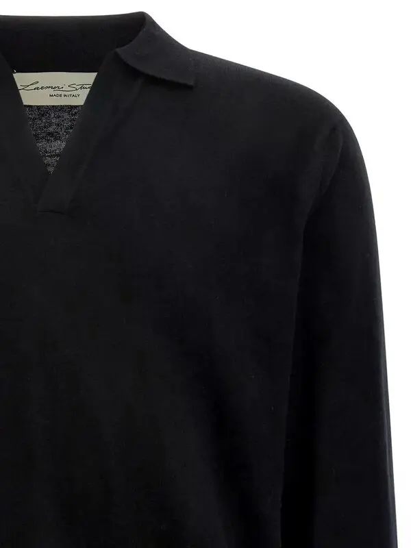 LARMERI STUDIO Touch Long-sleeved Polo Shirt