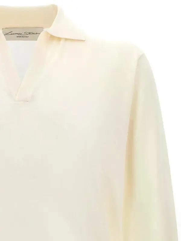 LARMERI STUDIO Touch V-neck Polo Shirt