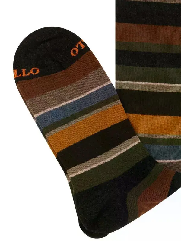 GALLO Horizontal-stripe Knee-high Socks