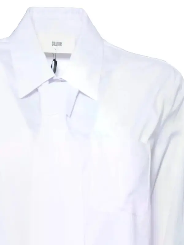 SOLOTRE Tie-detail Chest-pocket Shirt