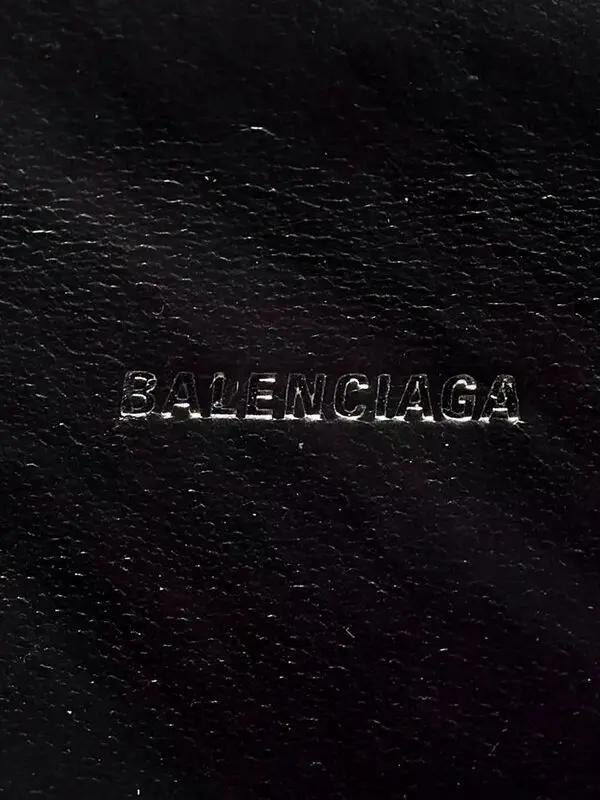 Balenciaga Xs Hourglass Croc-embossed Tote Bag