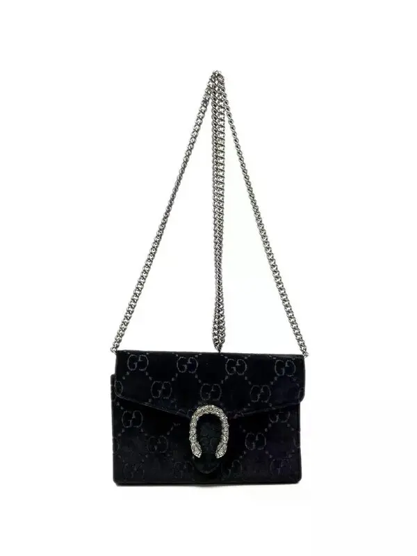 Gucci Dionysus Gg Shoulder Bag - Black