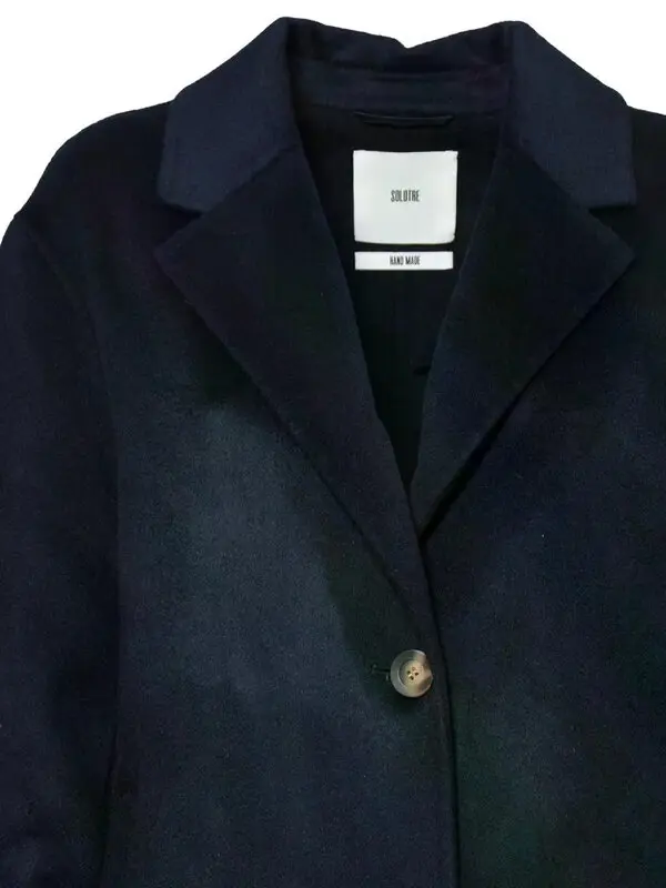 SOLOTRE Single-breasted Notched-lapels Coat