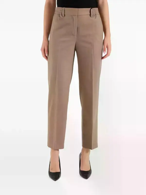 Seventy Elasticated-waist Cropped Trousers