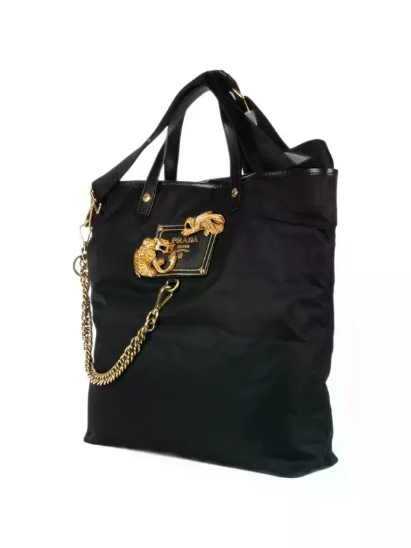 Prada Flying Dragon & Snake Tote Bag