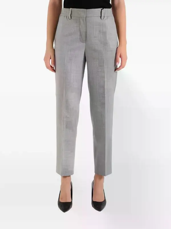 Seventy Elasticated-waistband Cropped Trousers