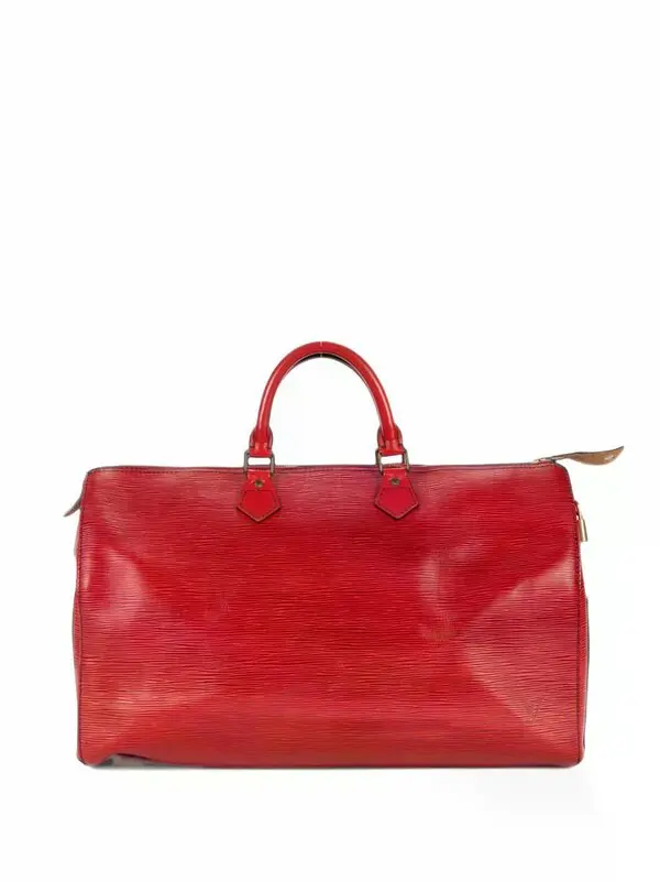 LOUIS VUITTON Speedy 4 Epi Tote Bag - Red