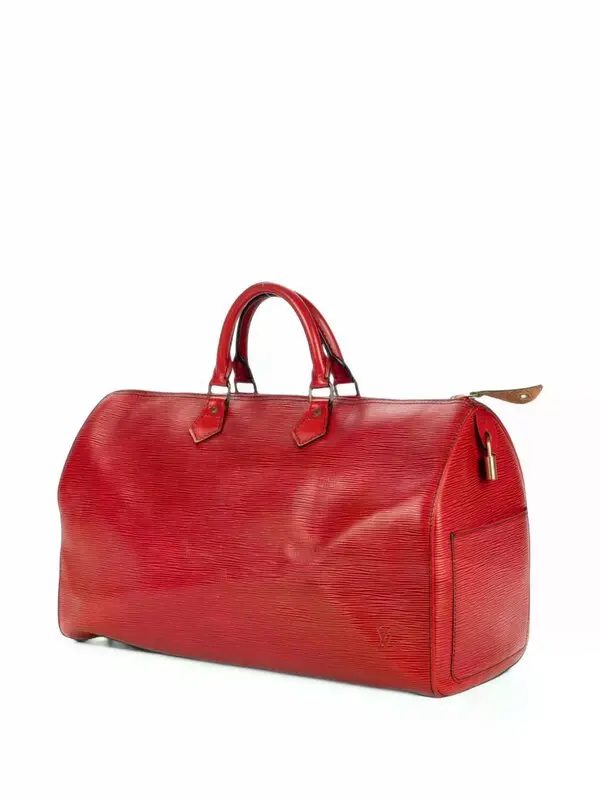 LOUIS VUITTON Speedy 4 Epi Tote Bag - Red