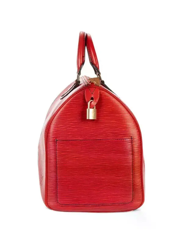 LOUIS VUITTON Speedy 4 Epi Tote Bag - Red