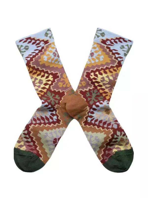 BONNE MAISON Le Tapis Geometric-pattern Socks