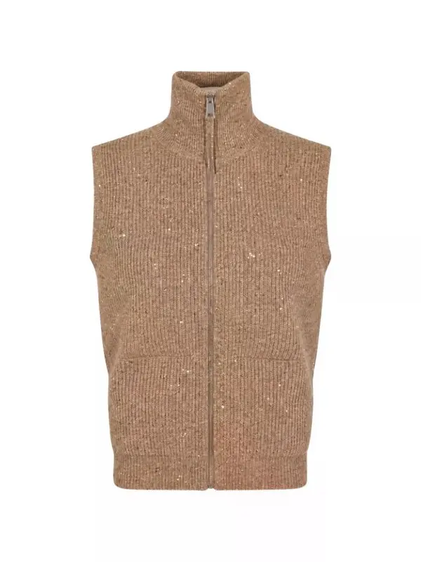 Seventy Sequin-embellished Zip-up Cardigan