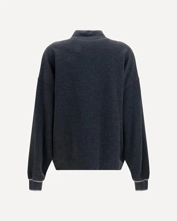 Brunello Cucinelli Techno Cotton And Cashmere Interlock Bomber Jacket