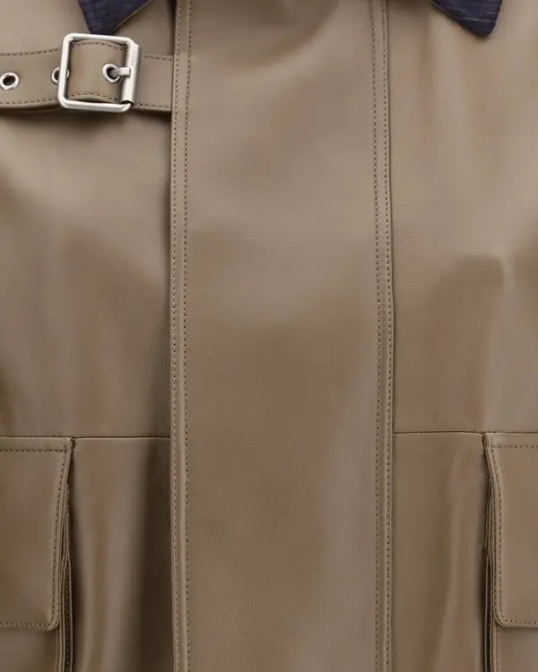 Loewe Cropped Nappa Leather Jacket