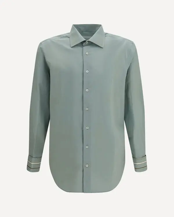 Prada Cotton Shirt With A Worn-in Effect - One-color