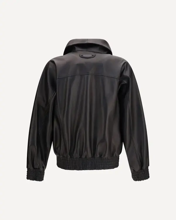 Balenciaga High-neck Leather Jacket Ale