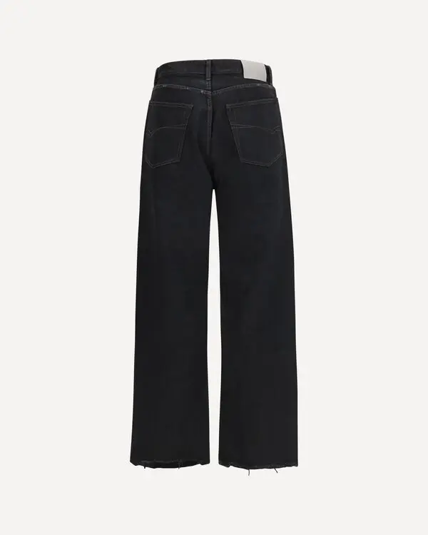 Balenciaga High-rise Straight-leg Jeans - Black