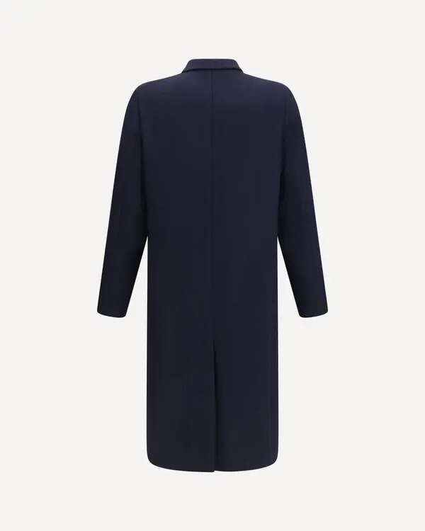 Prada Double-breasted Shetland Wool Coat