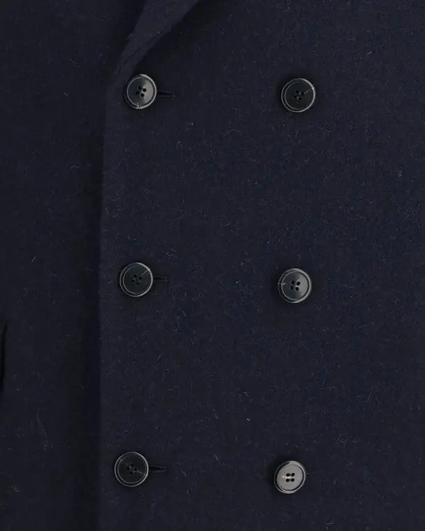 Prada Double-breasted Shetland Wool Coat