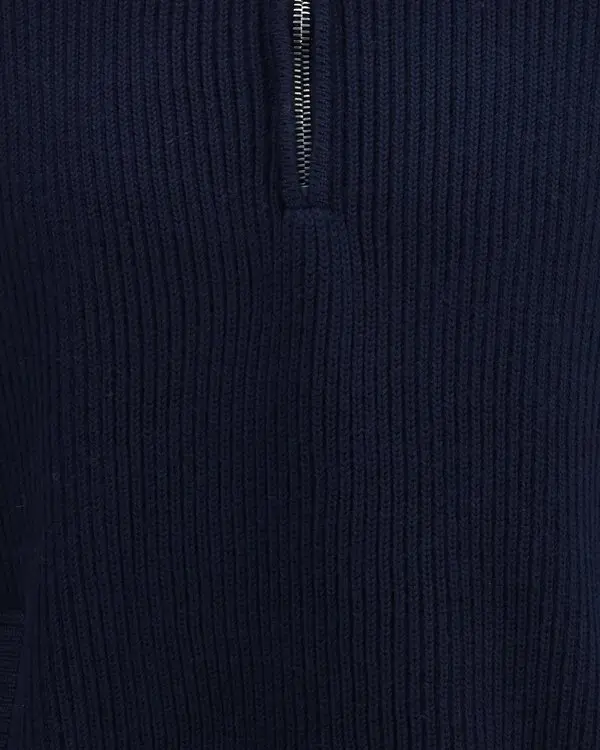 Balenciaga Ribbed Knit Zip Sweater Mae