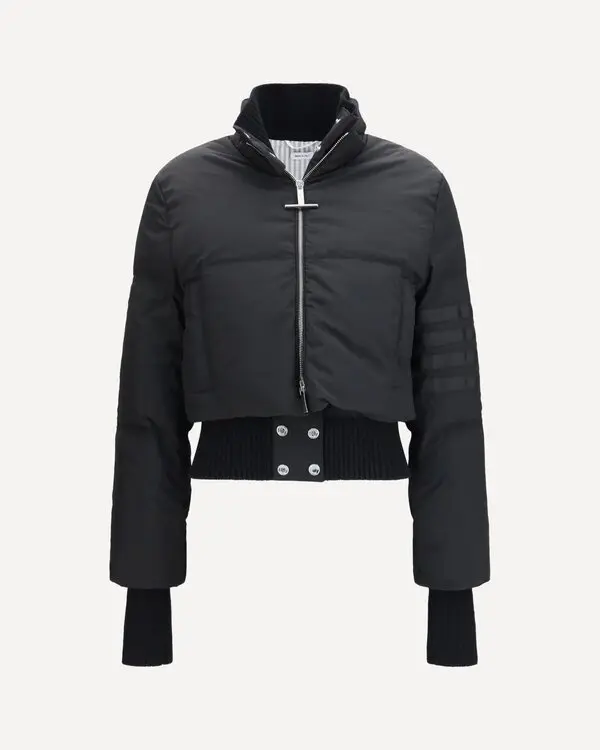 Thom Browne Short Padded Jacket With Front Zip