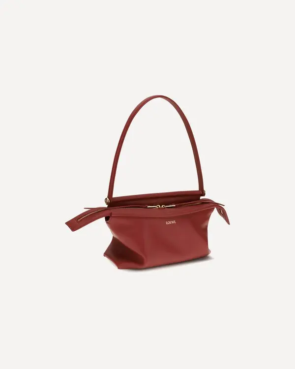 Loewe Whisker Glazed Calfskin Shoulder Bag - Red
