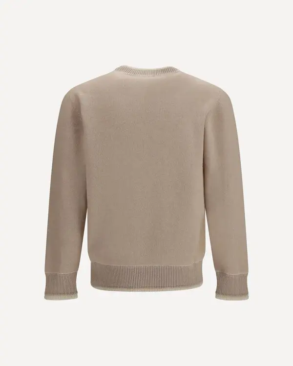 LANEUS Wool And Cashmere Crewneck Sweater