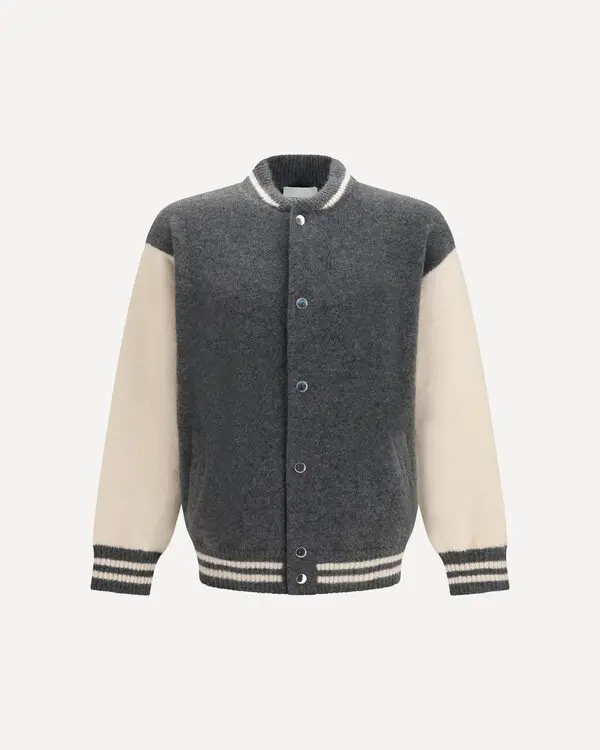 LANEUS Cashmere And Silk Bomber - Multicolour