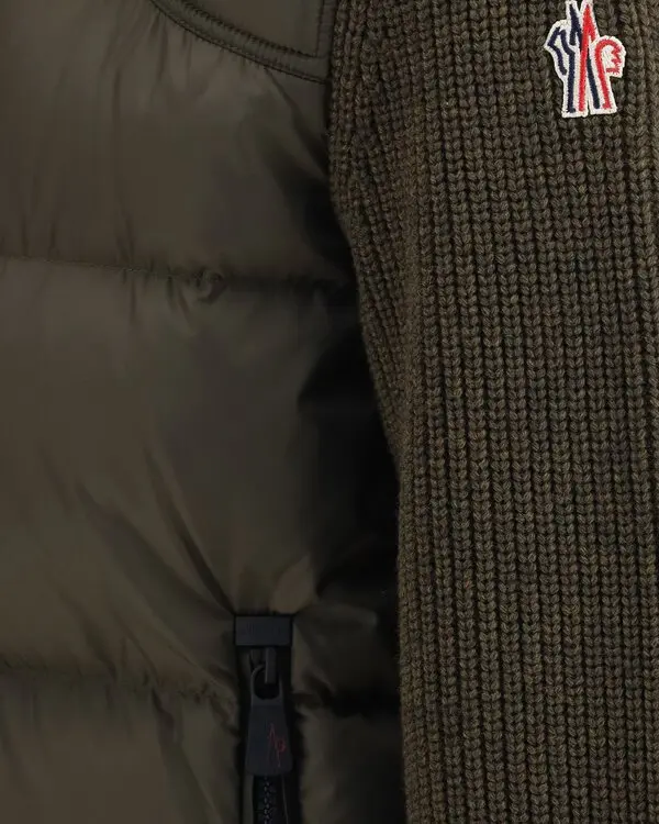 Moncler Padded Woo Cardigan With Zip Mae