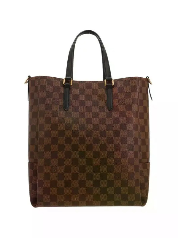 LOUIS VUITTON 2019 Belmont Damier Tote Bag - Brown