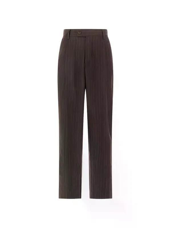MARSEM Pinstripe-pattern Pleated Tailored Trousers
