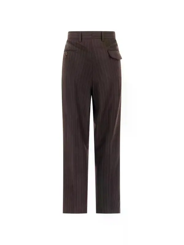 MARSEM Pinstripe-pattern Pleated Tailored Trousers