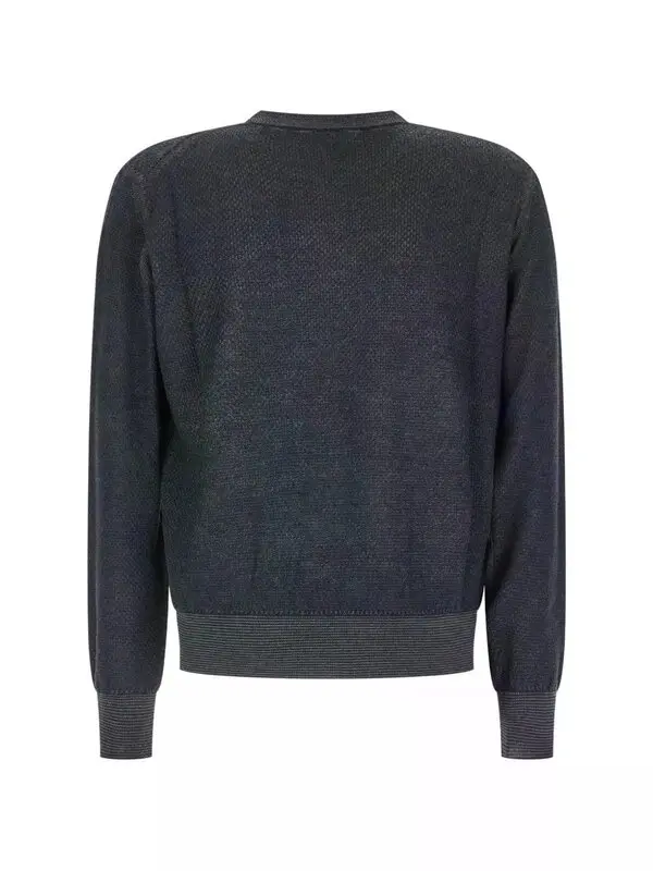 PIACENZA CASHMERE 1733 Fine-knit Ribbed-trim Sweater